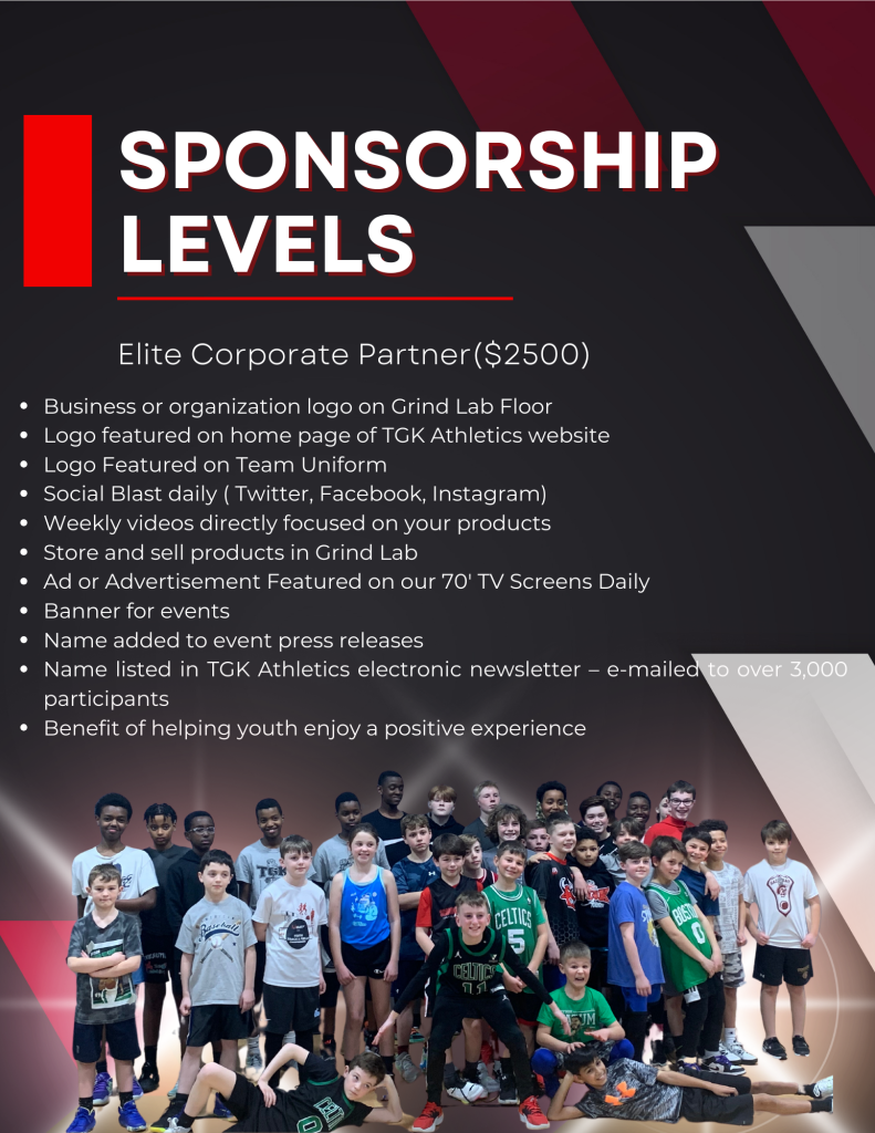 Elite Corporate Sponsor - TGK Athletics